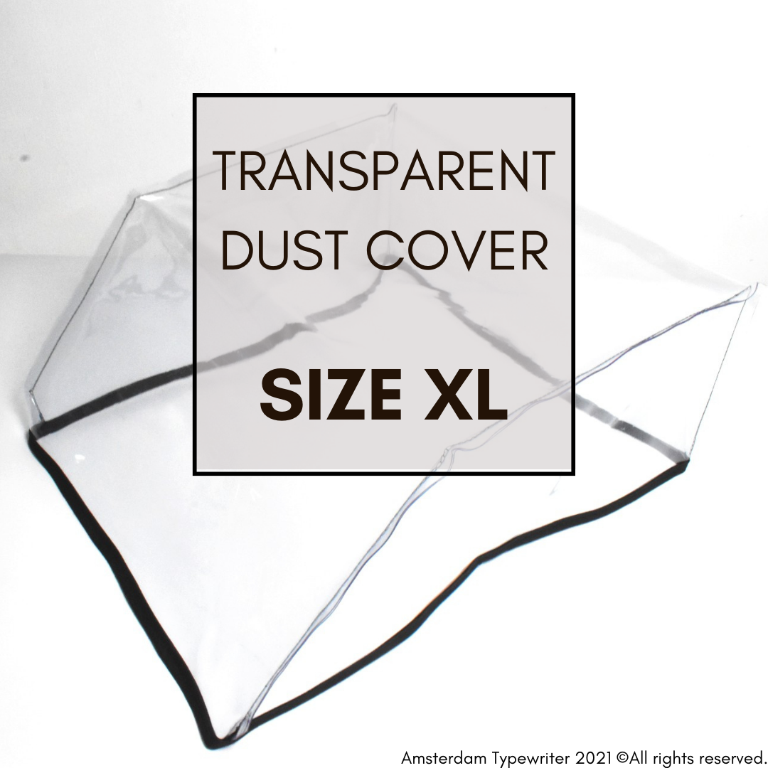 Premium Transparent Typewriter Dust Cover - Size XL – Amsterdam Typewriter